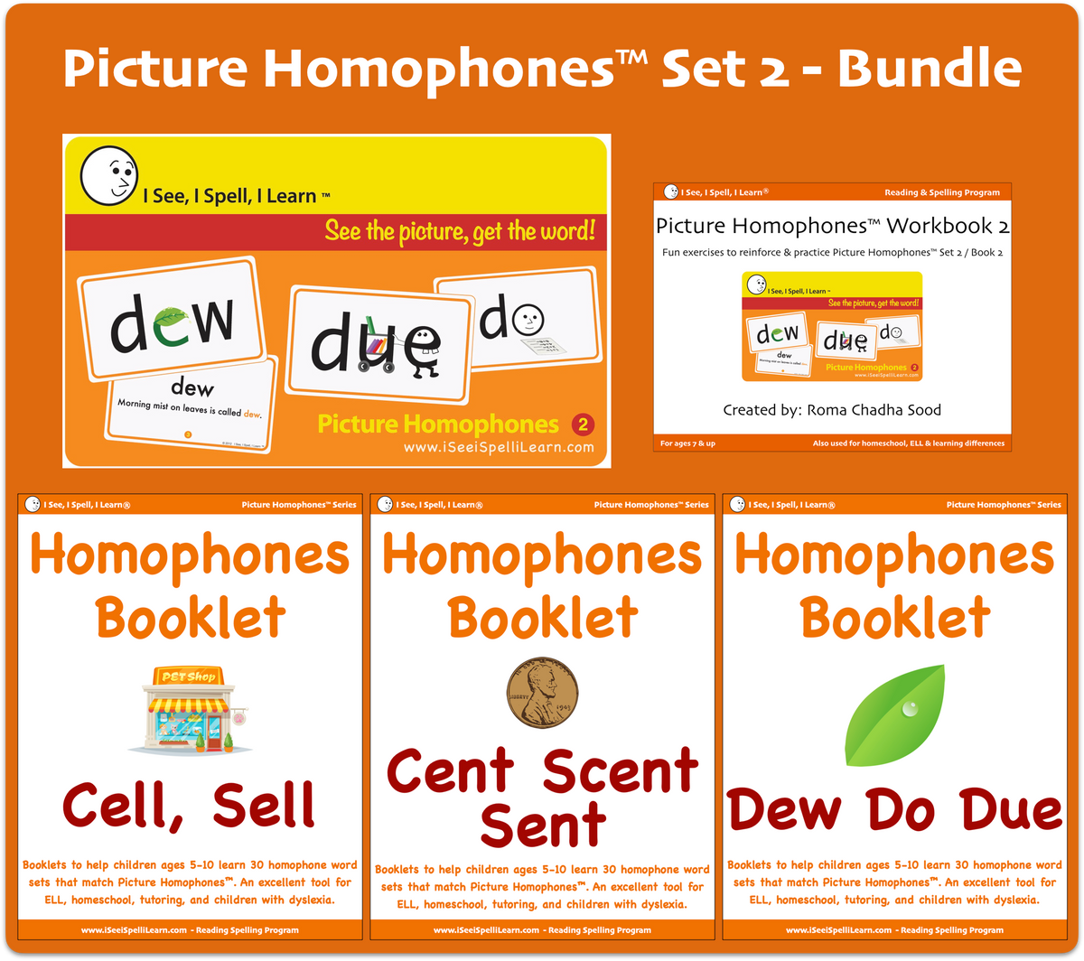 Picture Homophones™ - Bundles - Flashcards, eWorkbook, Homophones Book ...