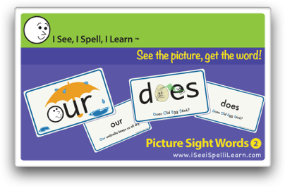 I See, I Spell, I Learn® - Picture Sight Words™ Flashcards Sets 1, 2&3 ...