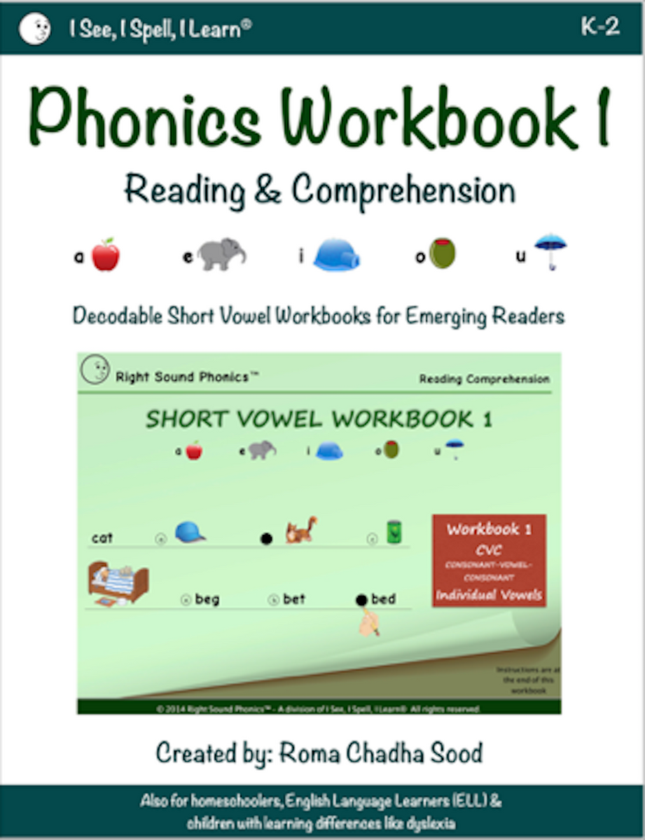 Phonics & Short Vowel eWorkbooks 1 to 5 - For All Learners K-2 - Digit ...