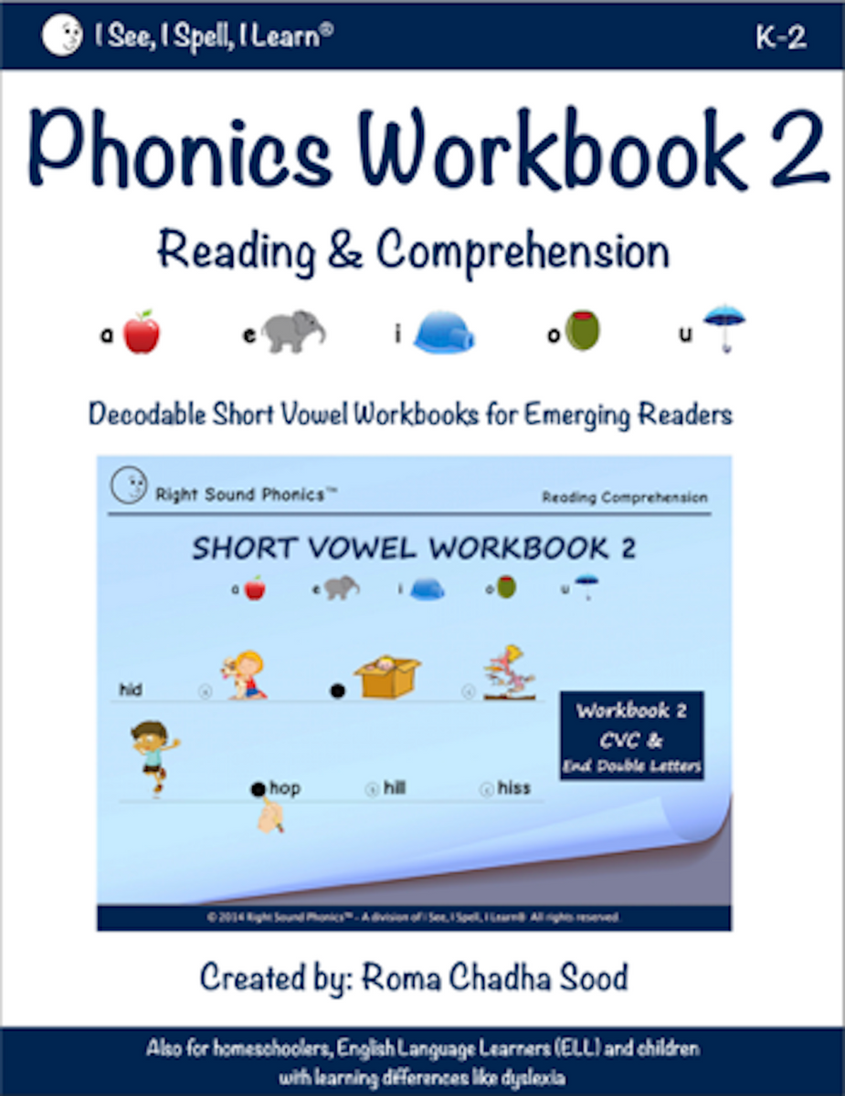 Phonics & Short Vowel Workbooks 1 to 5 - For All Learners K-2 (PRINT E ...
