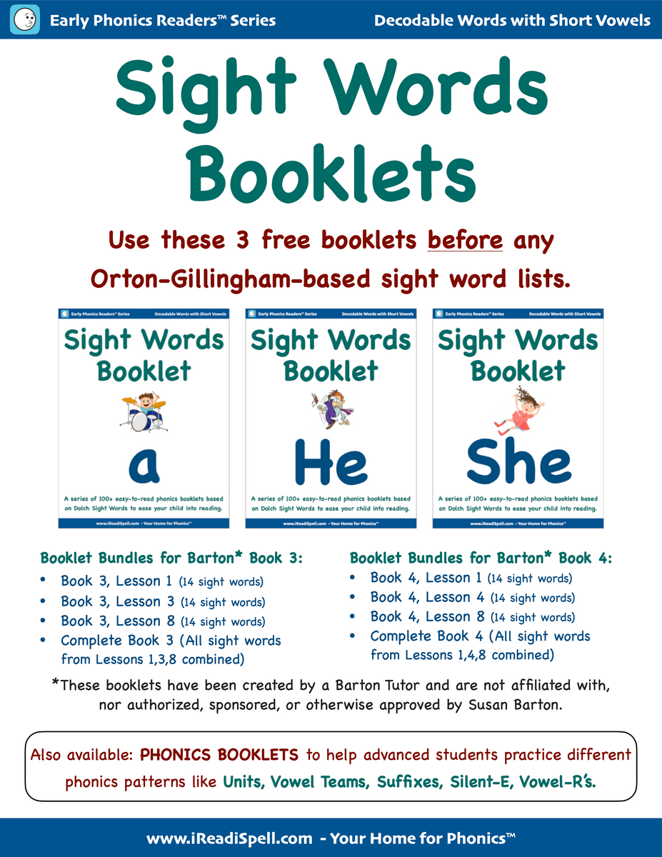 FREE Sight Words Booklets (Based on Dolch & Fry Word Lists) – I See, I ...