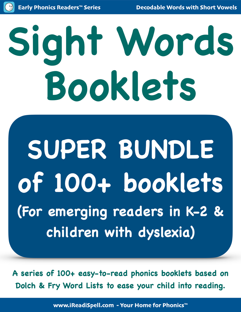 Super Bundle Sight Words Booklets (Based on Dolch & Fry Word Lists) – I ...